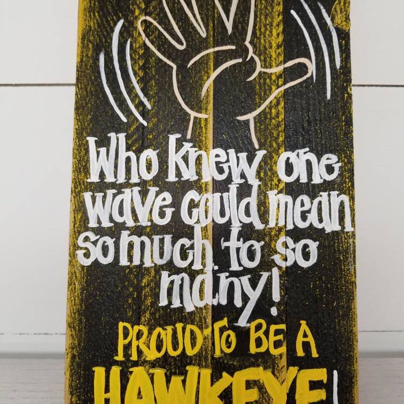 Iowa Hawkeye Sign - Etsy