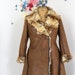 Faux Leather Fur Shearling Winter Coat by UTEX Warm Long - Etsy