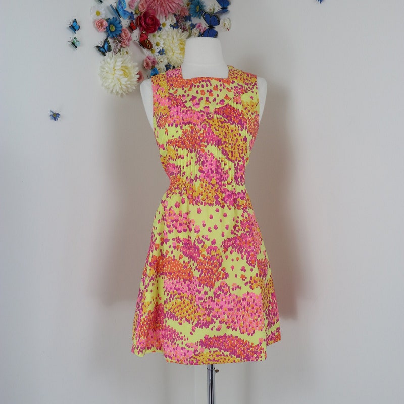 60s Mod Mini Dress - Etsy