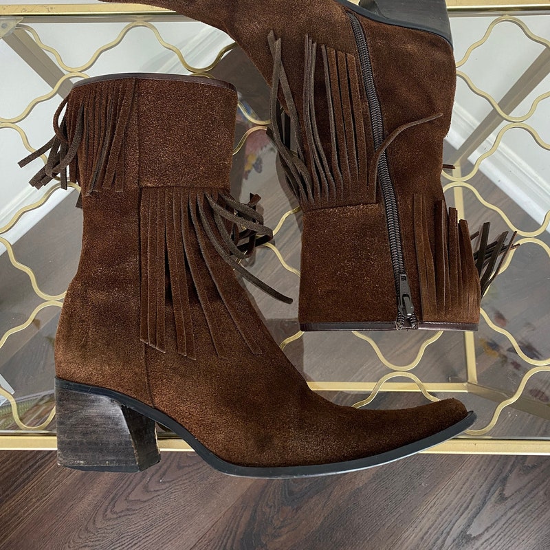 Fringe Boots - Etsy