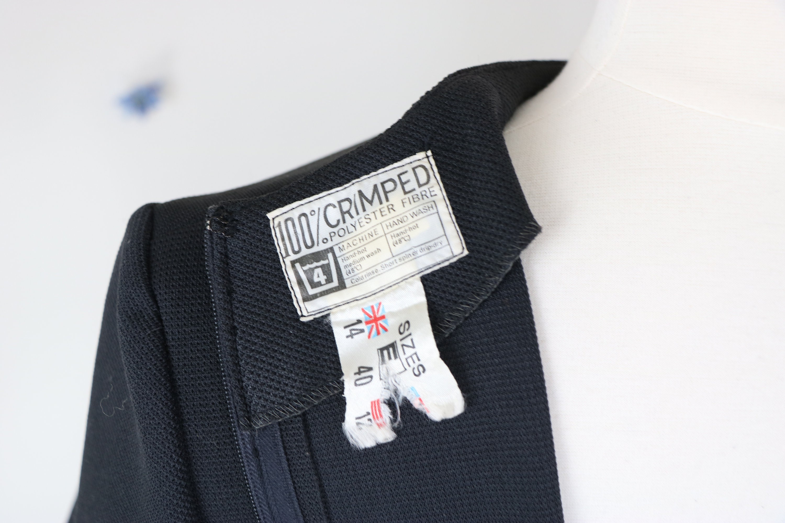 Vintage 70s Black Mod Dress 1970s LBD Secretary Day Dress - Etsy