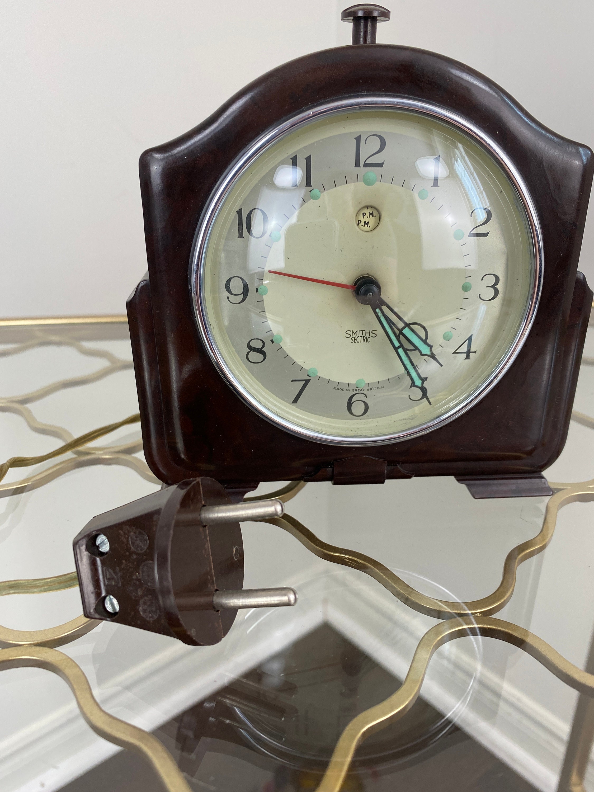 MCM Alarm Clock SMITHS SECTRIC Electric Bedroom Clock | Etsy