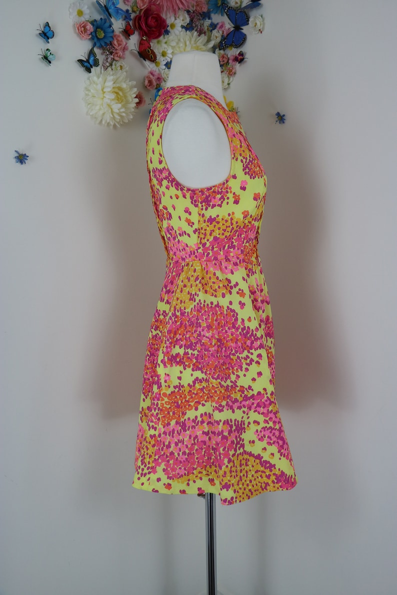 Vintage 1960s Mini Floral Go-Go Dress Psychedelic Scooter | Etsy