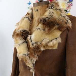 Faux Leather Fur Shearling Winter Coat by UTEX Warm Long - Etsy