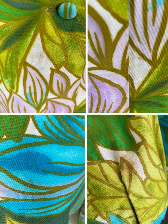 Vintage 70s LADY BAYARD Floral Shirt - 1970s Colourfu… - Gem