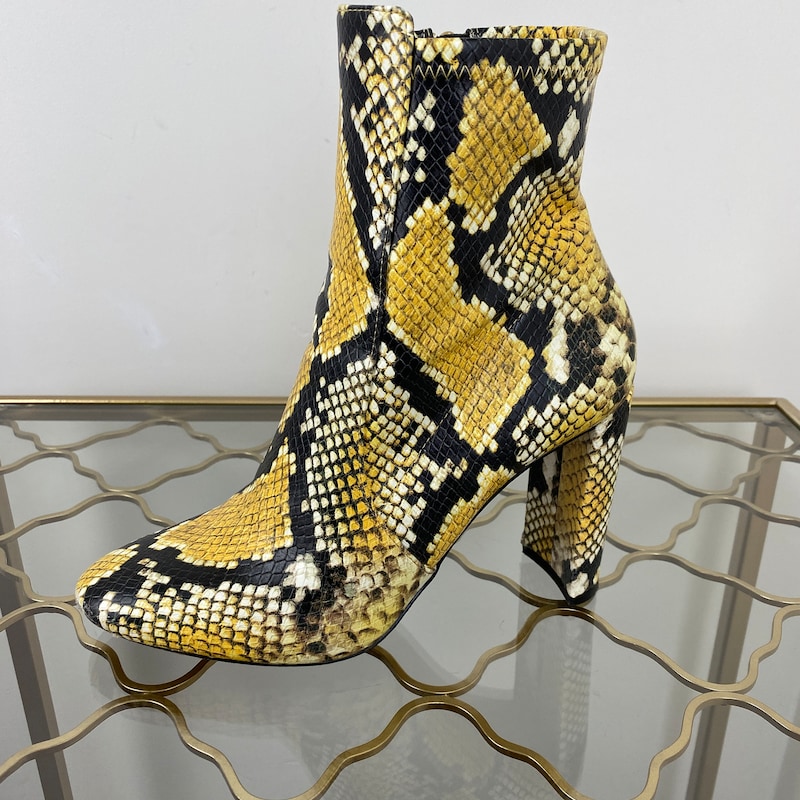 Snake Skin Boots - Etsy