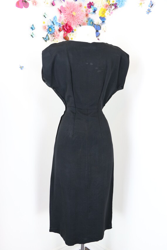 30s 40s Black Evening Dress Vintage 1930s 1940s Forma… - Gem