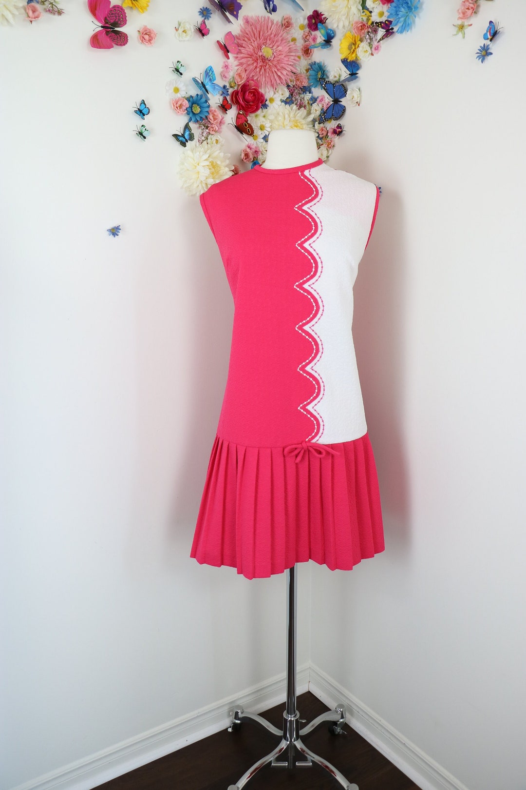 60s Mod Mini Dress Vintage 1960s Go-go Clubbing Party Dress - Etsy