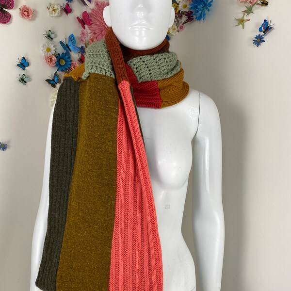 Upcycled Scarf - Etsy