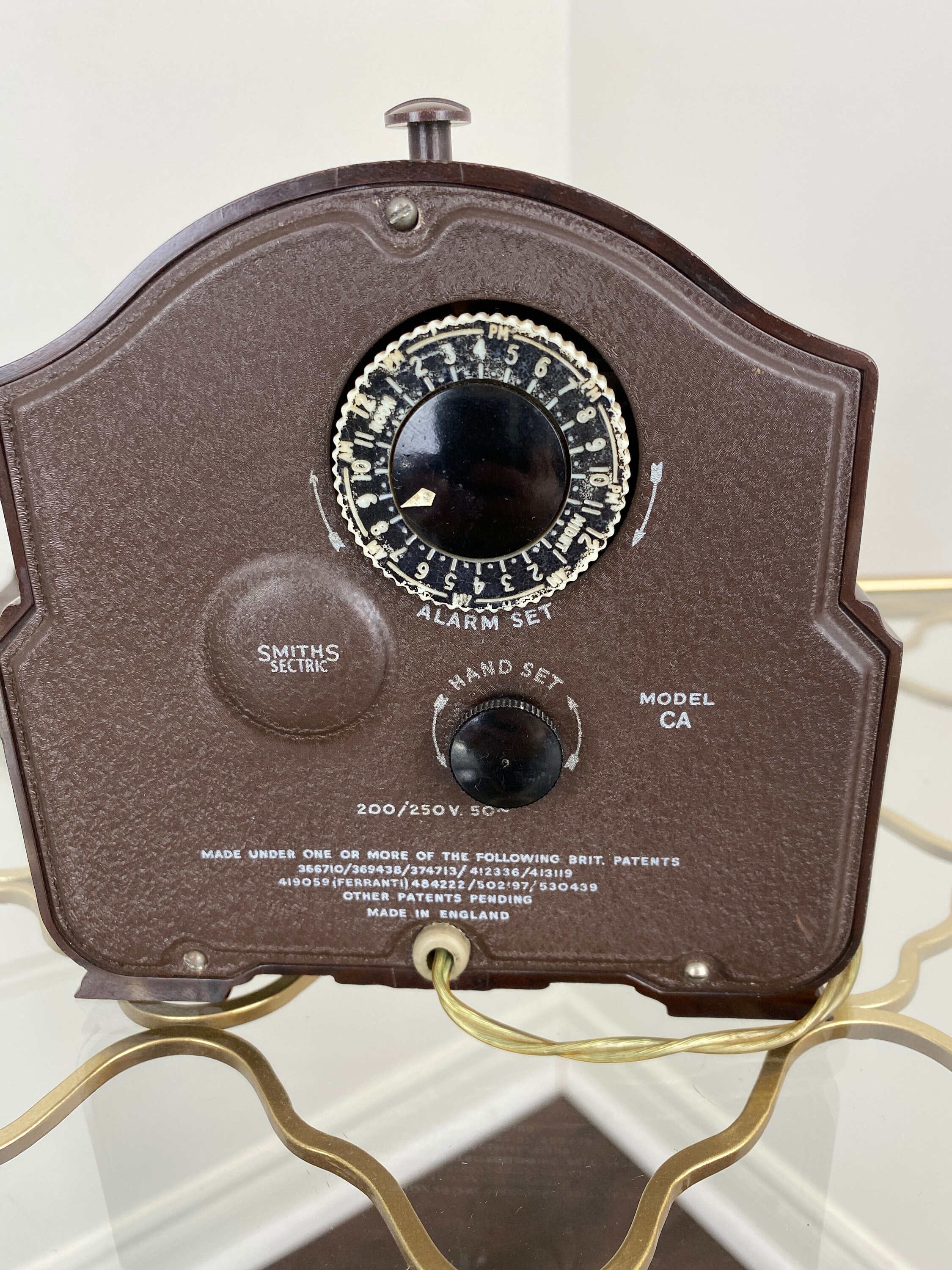 MCM Alarm Clock SMITHS SECTRIC Electric Bedroom Clock | Etsy
