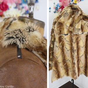Faux Leather Fur Shearling Winter Coat by UTEX Warm Long - Etsy