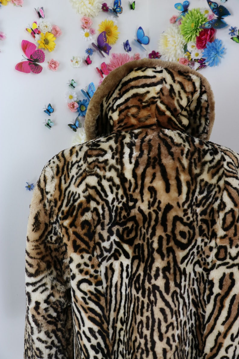 Rare Faux Fur Tiger Animal Print Winter Coat 1960s Warm - Etsy