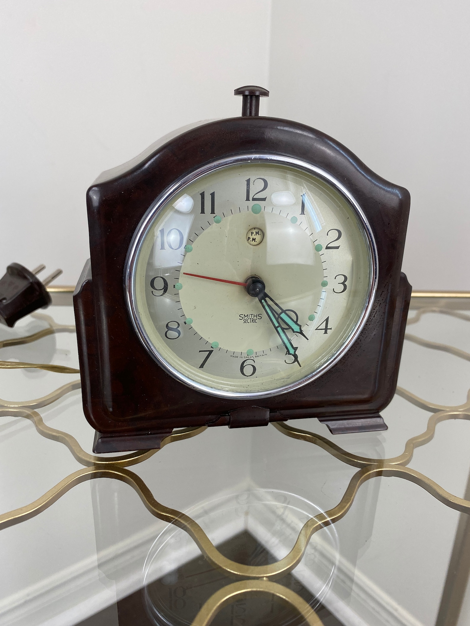 MCM Alarm Clock SMITHS SECTRIC Electric Bedroom Clock | Etsy