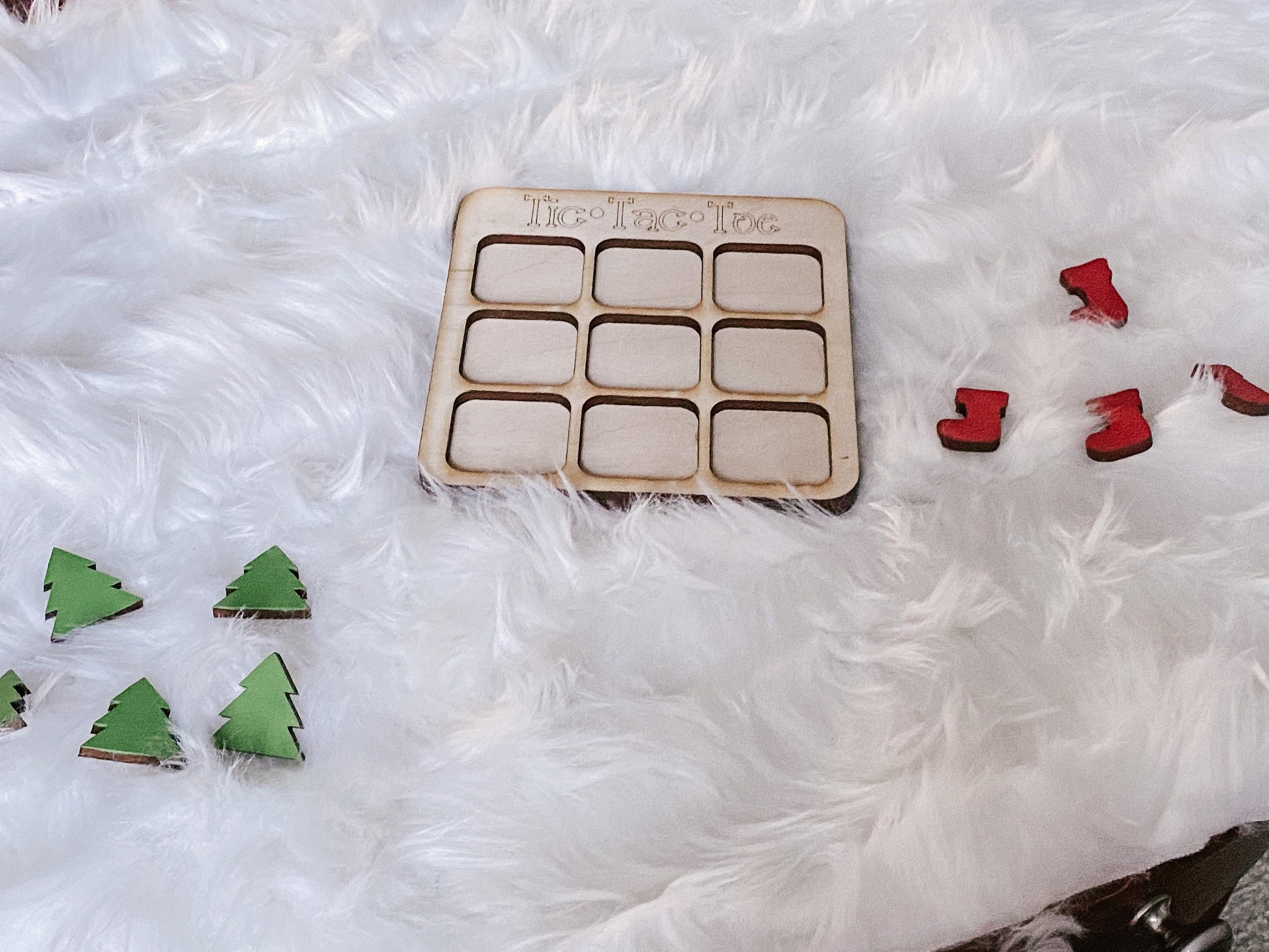 Christmas Tic Tac Toe Game - Etsy