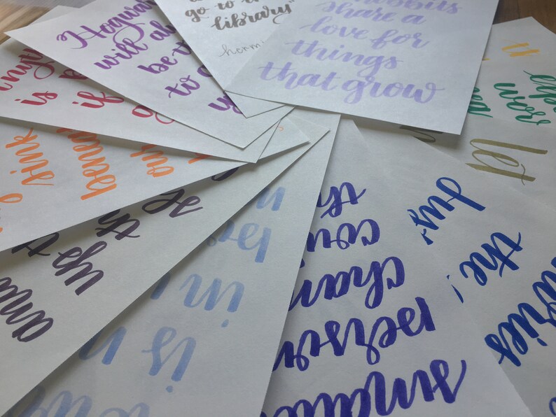 Custom Geek/nerd Quote Brush Pen Calligraphy (15 Word Limit) - Etsy