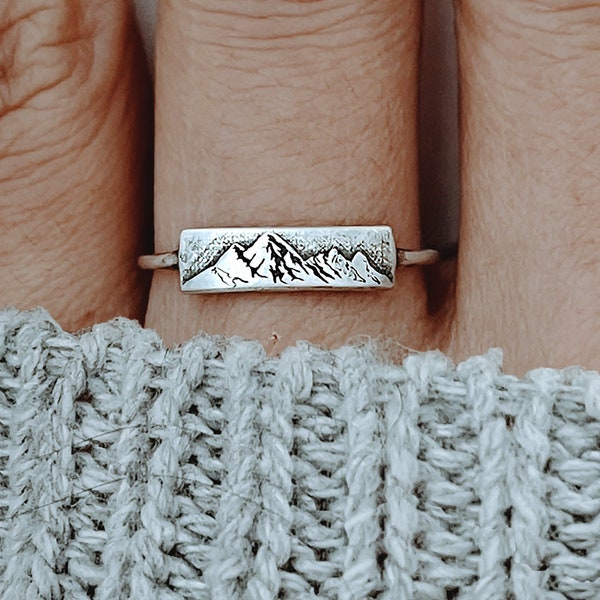 Mountain Range Ring - Etsy