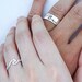 Wave Promise Ring Set His and Hers Promise Rings for Couples Wedding ...
