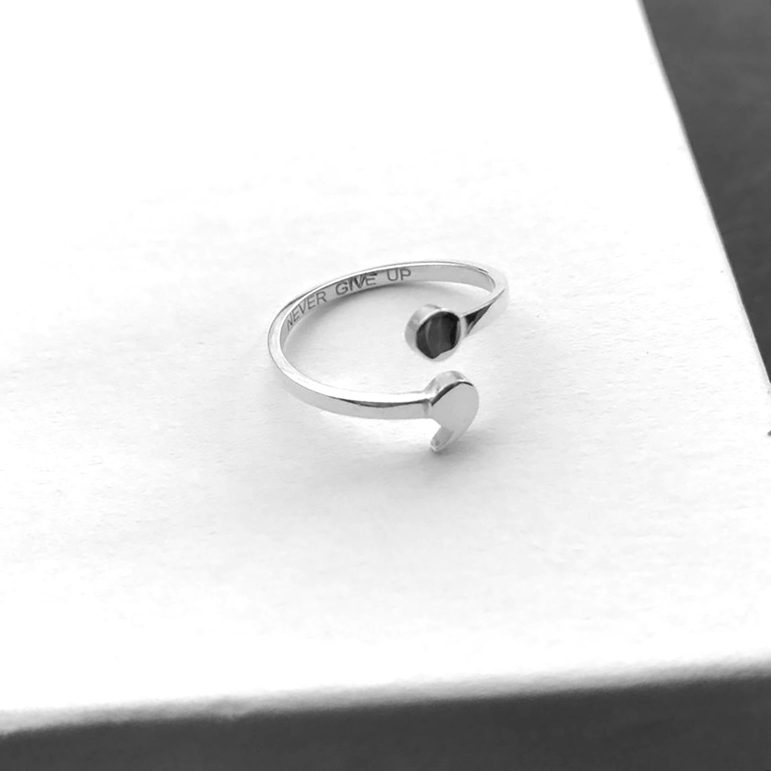Dainty Semicolon Ring Semicolon Jewelry Semi Colon Ring | Etsy UK