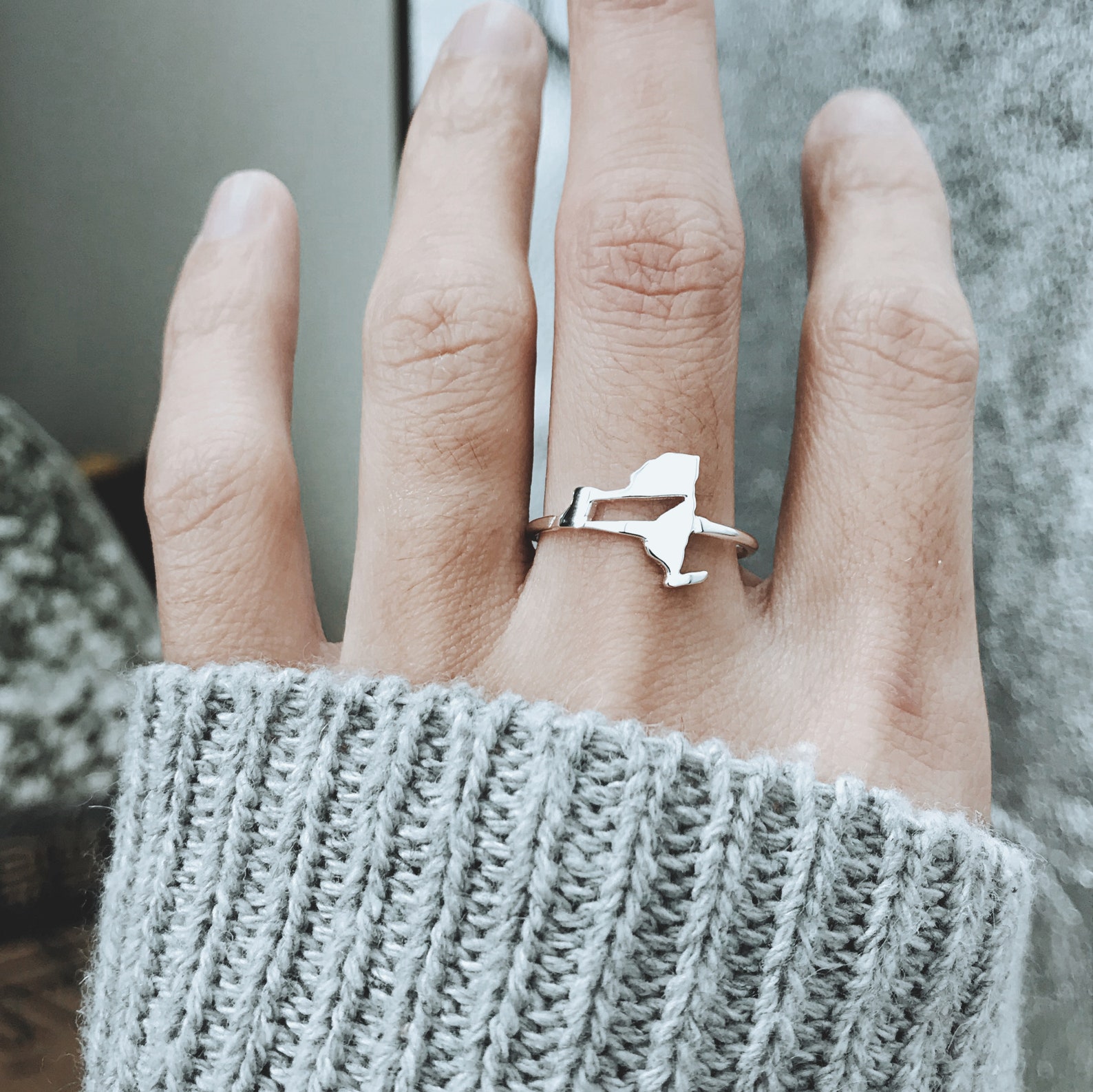 Long Distance Relationship Rings Personalized Friendship Ring | Etsy