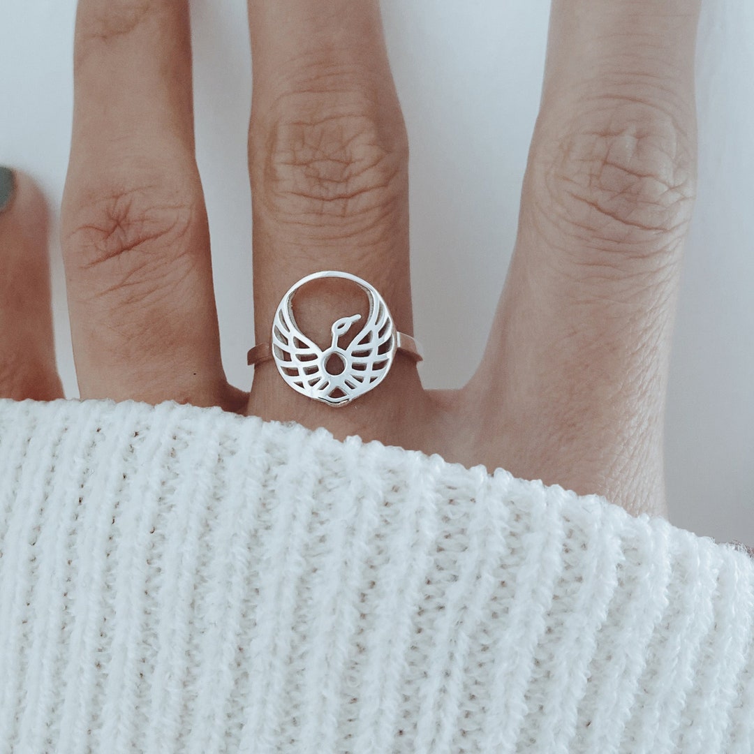 Phoenix Ring Gold Phoenix Jewelry Still I Rise Ring Mythical Ring Gift ...