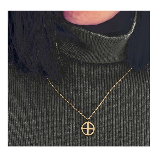 Solar Cross Pendant - Etsy