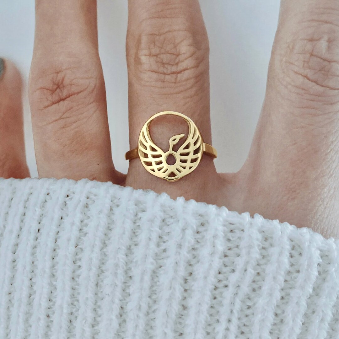 Phoenix Ring Gold Phoenix Jewelry Still I Rise Ring Mythical Ring ...