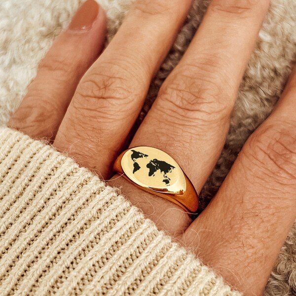 Globe Ring - Etsy