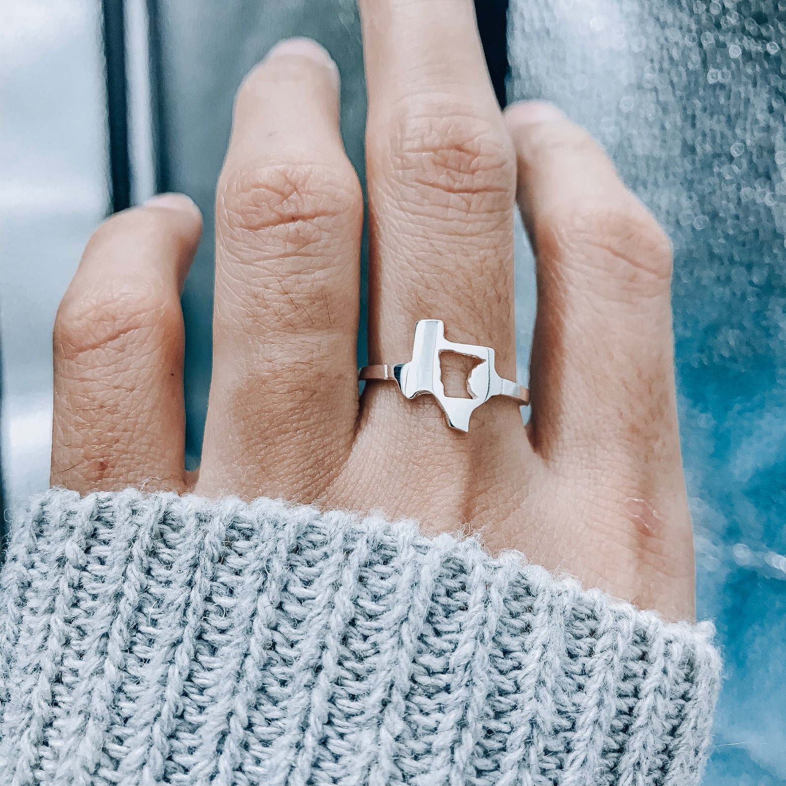 Long Distance Relationship Rings Personalized Friendship Ring | Etsy