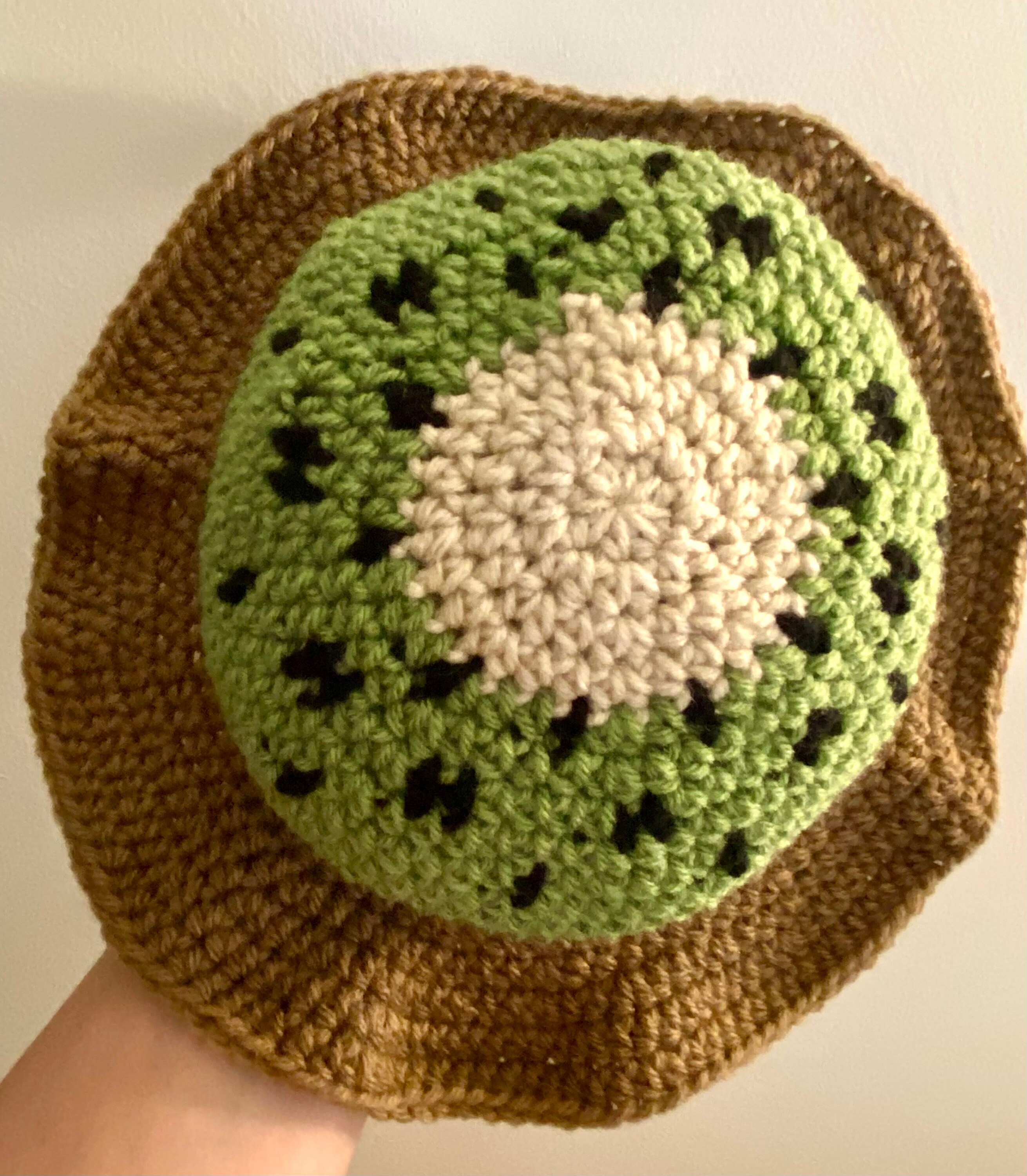 Crochet Watermelon and Kiwi Bucket Hats - Etsy
