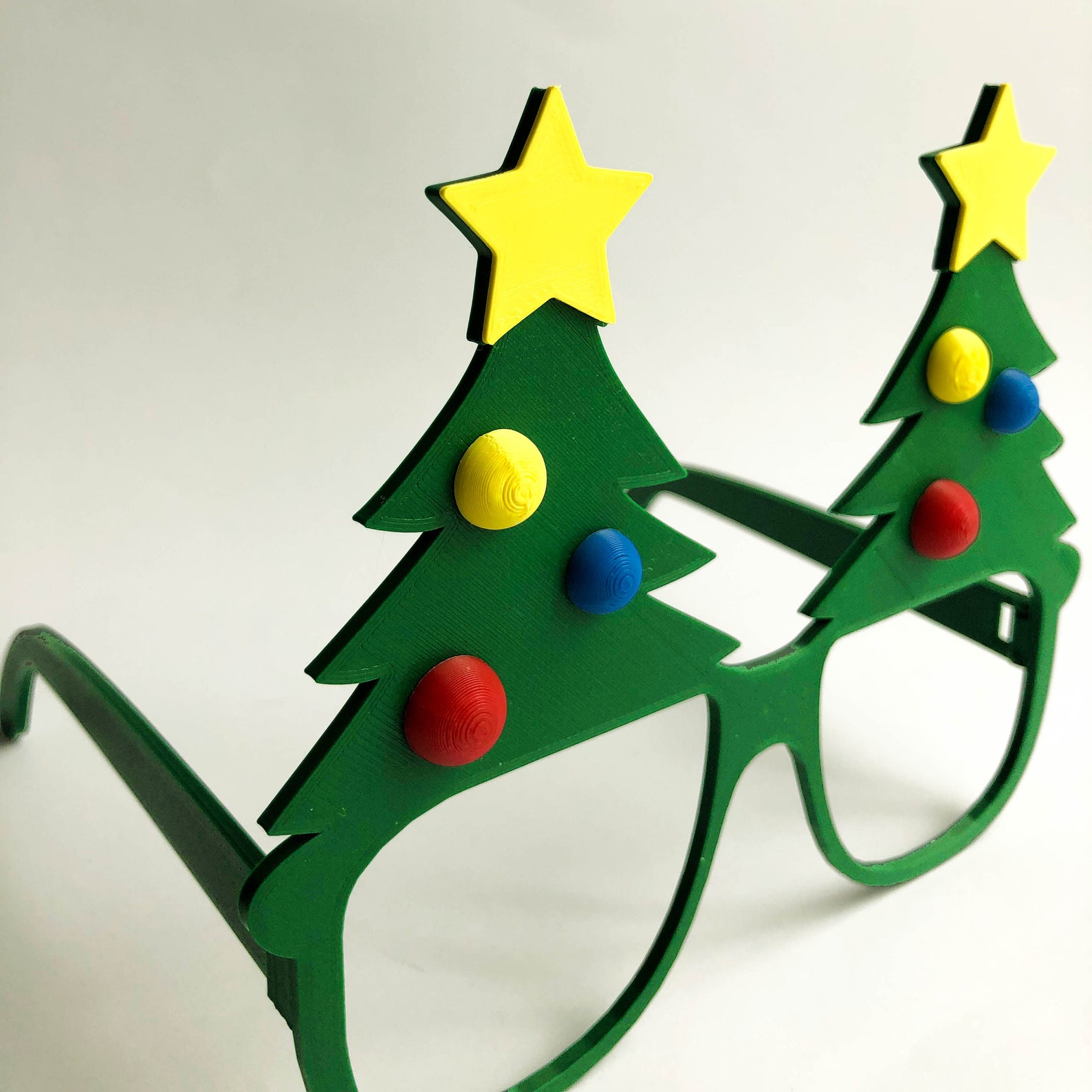 Christmas Tree Funny Eye Glasses - 2024 Novelty Party Decor - Selfie ...
