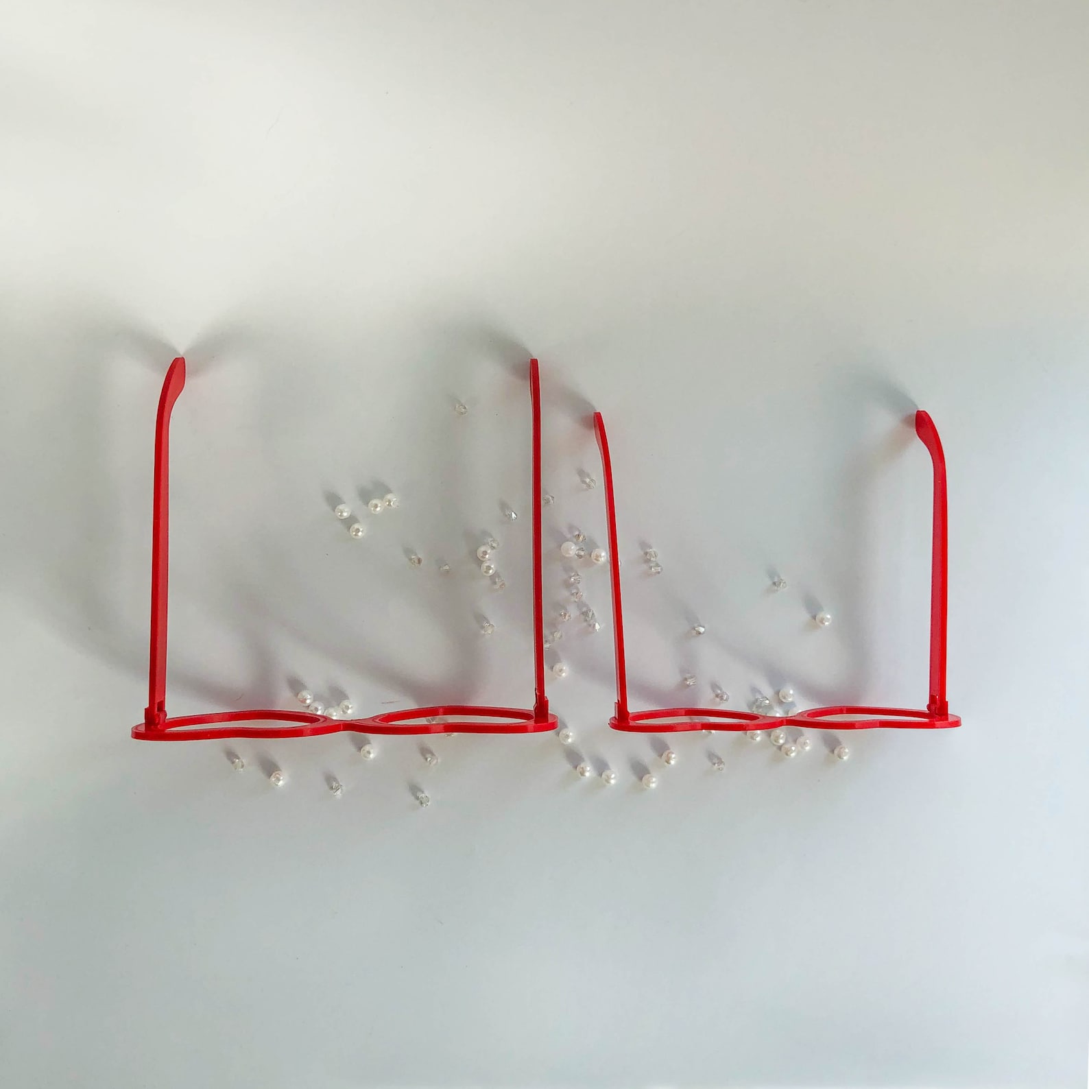 Heart Shaped Photo Props Eye Glasses Set of 4 Funny Party - Etsy