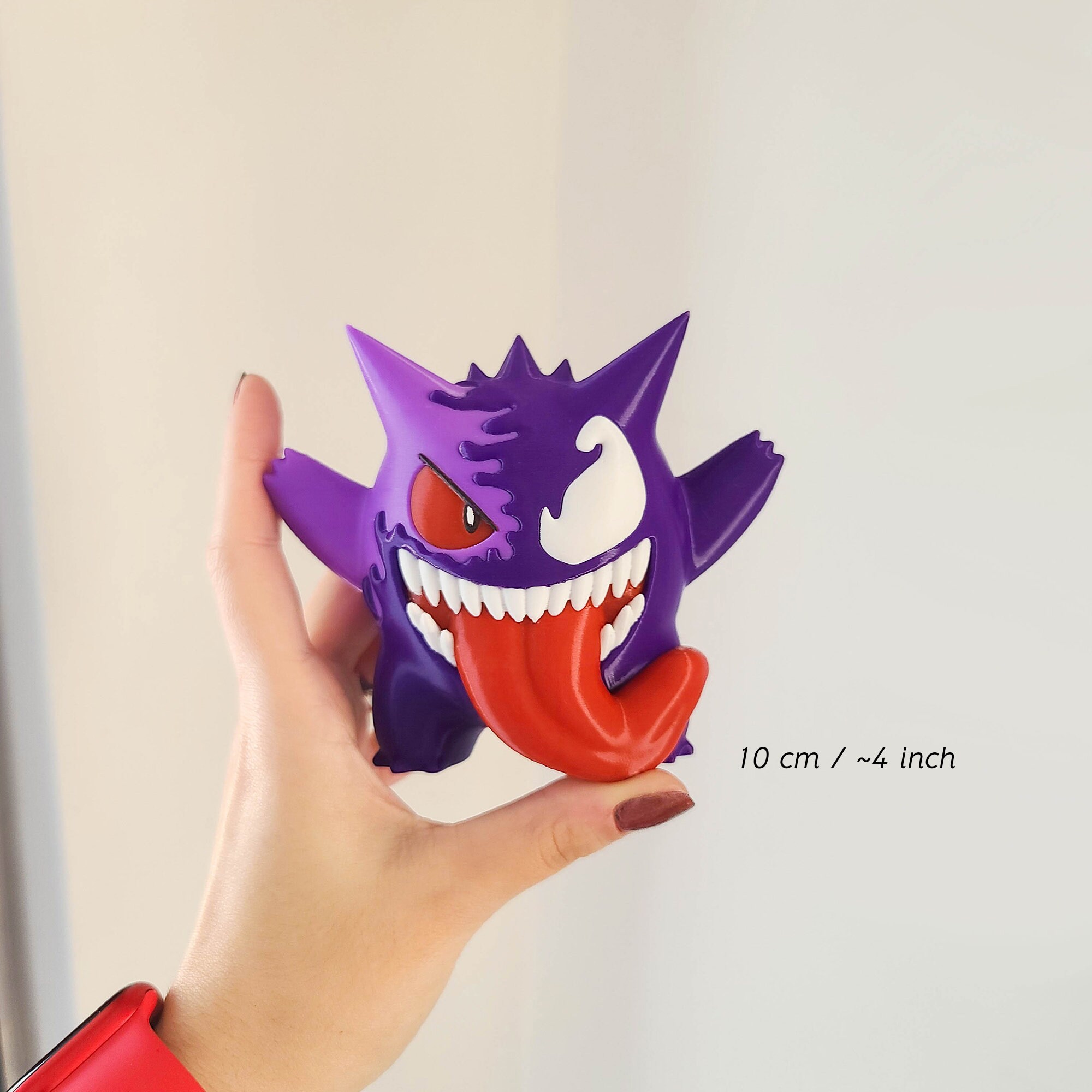 Symbiote Gengar Ghost Pokemon Figure, Multicolor Gengar Desk Toy ...