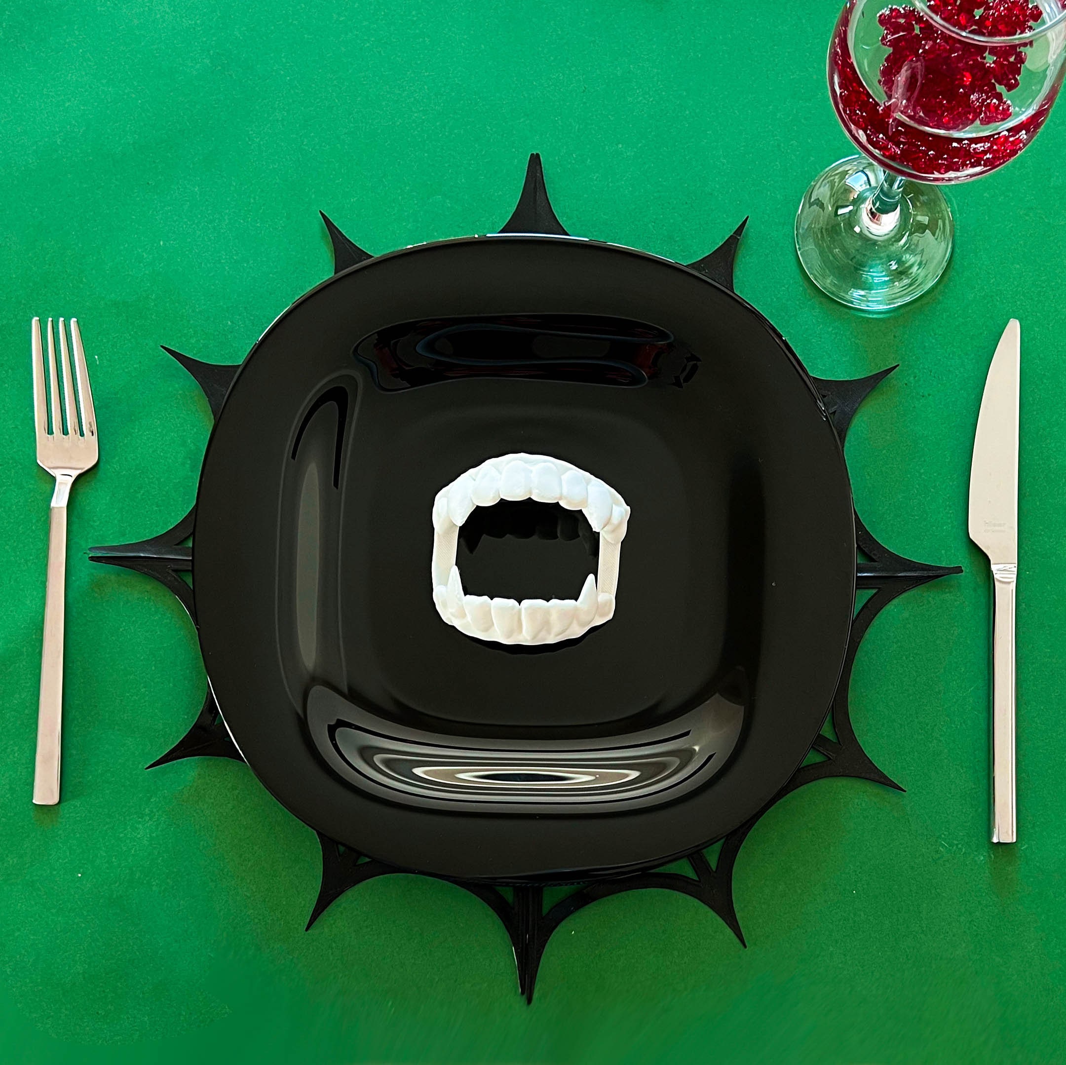 Halloween Themed Vampire Teeth Napkin Rings - Dracula Dinner Party ...
