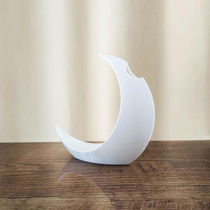3d Printed Crescent Moon Vase 7,9" , Half-moon Vase for Dried Flower ...