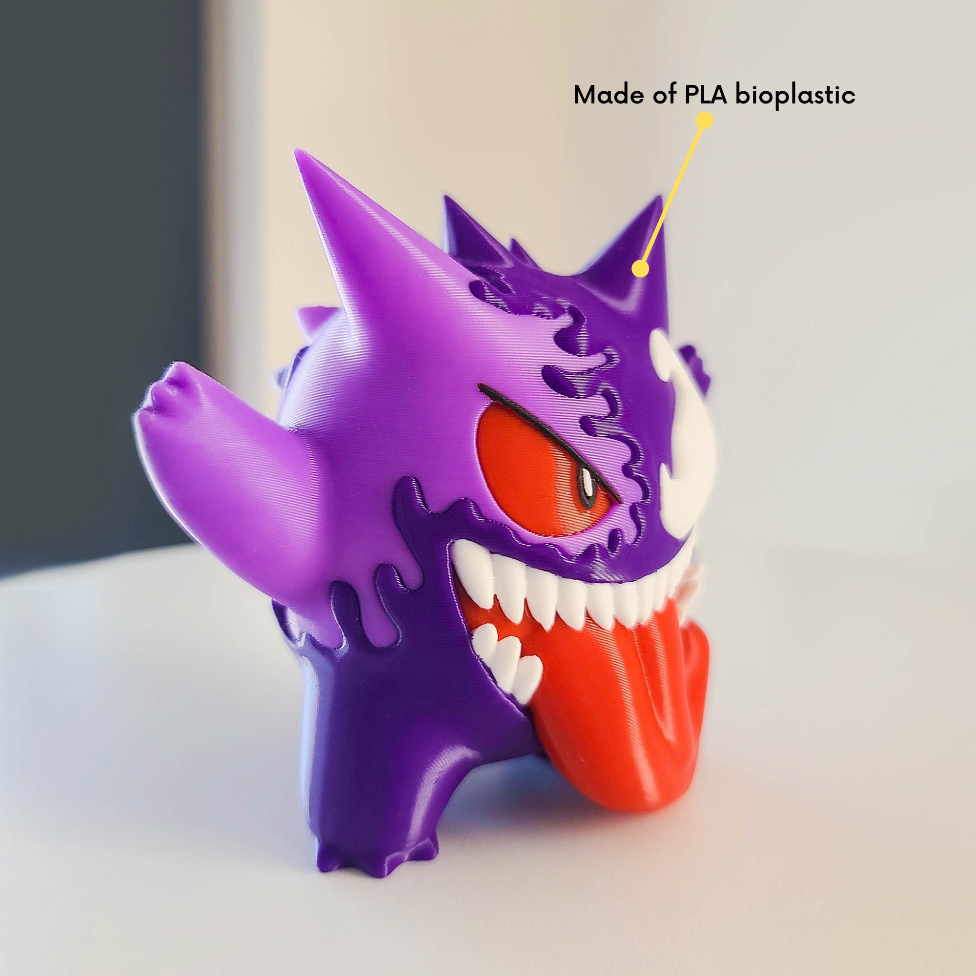 Symbiote Gengar Ghost Pokemon Figure, Multicolor Gengar Desk Toy ...