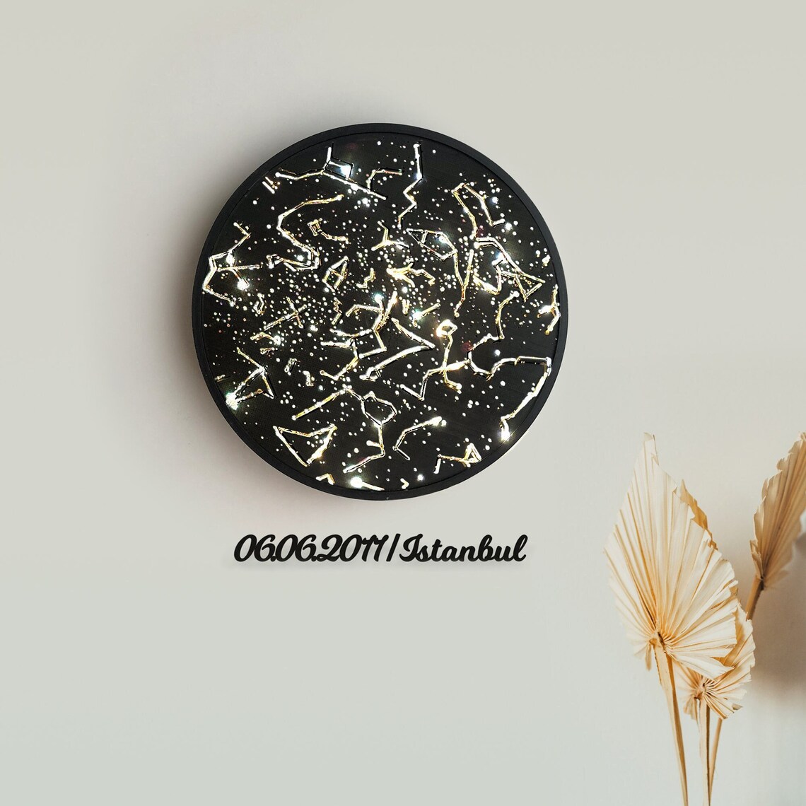 Night Sky Star Map Light Star Map Night Light by Date Custom Star Map ...