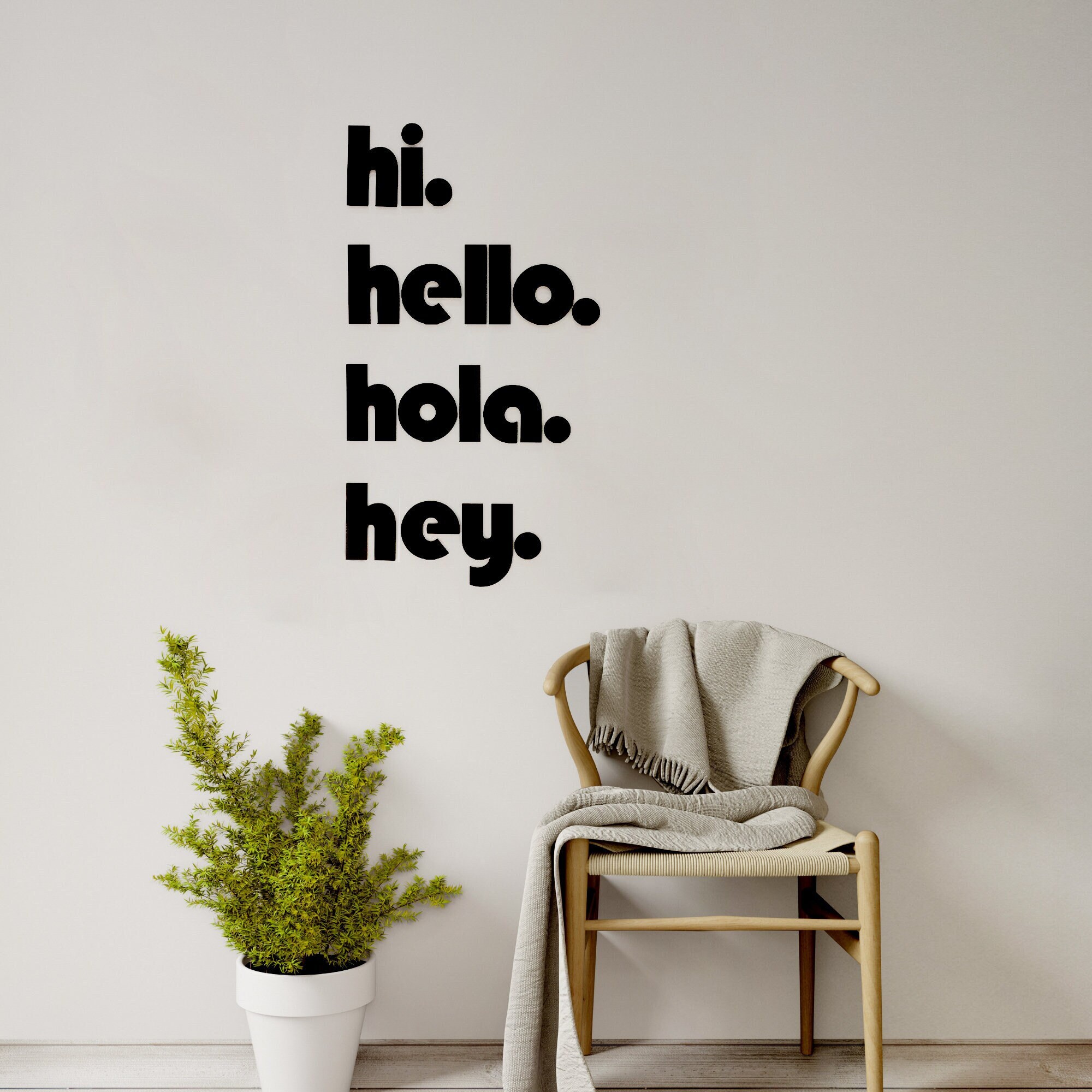 Hello Wall Decor Hello Sign Front Door Decor Welcome Sign - Etsy