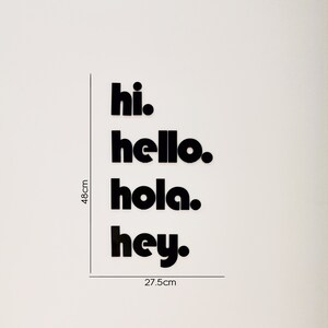 Hello Wall Decor, Hello Sign, Front Door Decor, Welcome Sign, Hallway ...