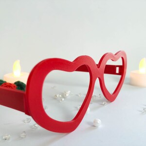 Heart Shaped Photo Props Eye Glasses Set of 4 - Funny Party Decor ...