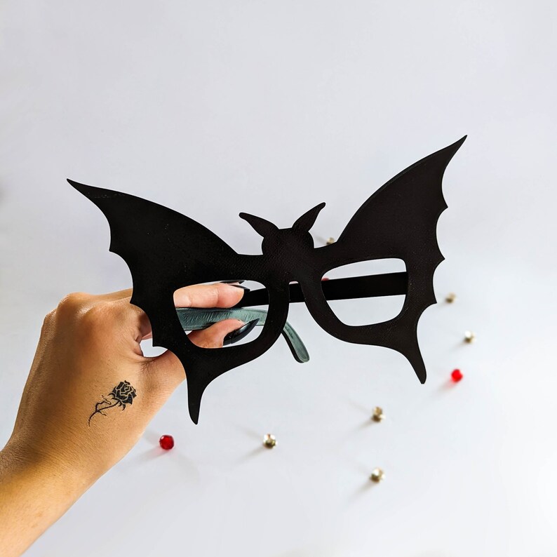 Halloween Bat Shaped Photo Props Eye Glasses - Funny Party Decor ...