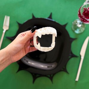Halloween Themed Vampire Teeth Napkin Rings - Dracula Dinner Party ...