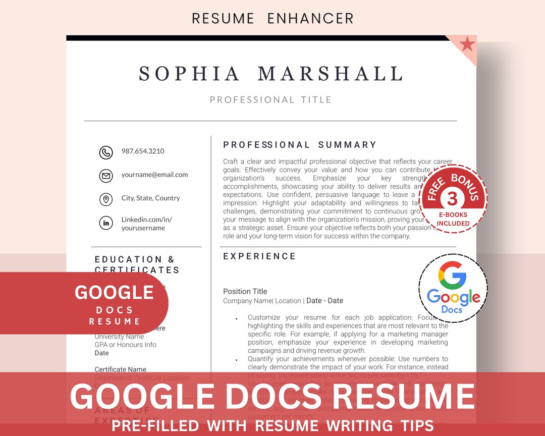 FBI Resume Template, Department of Homeland Security Resume for Google ...