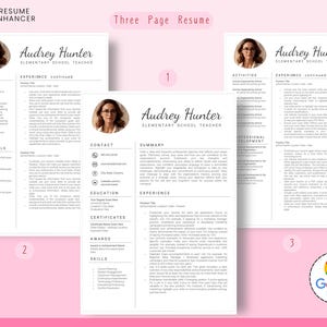 Teacher Resume Template for Google Docs | Substitute, Teaching ...