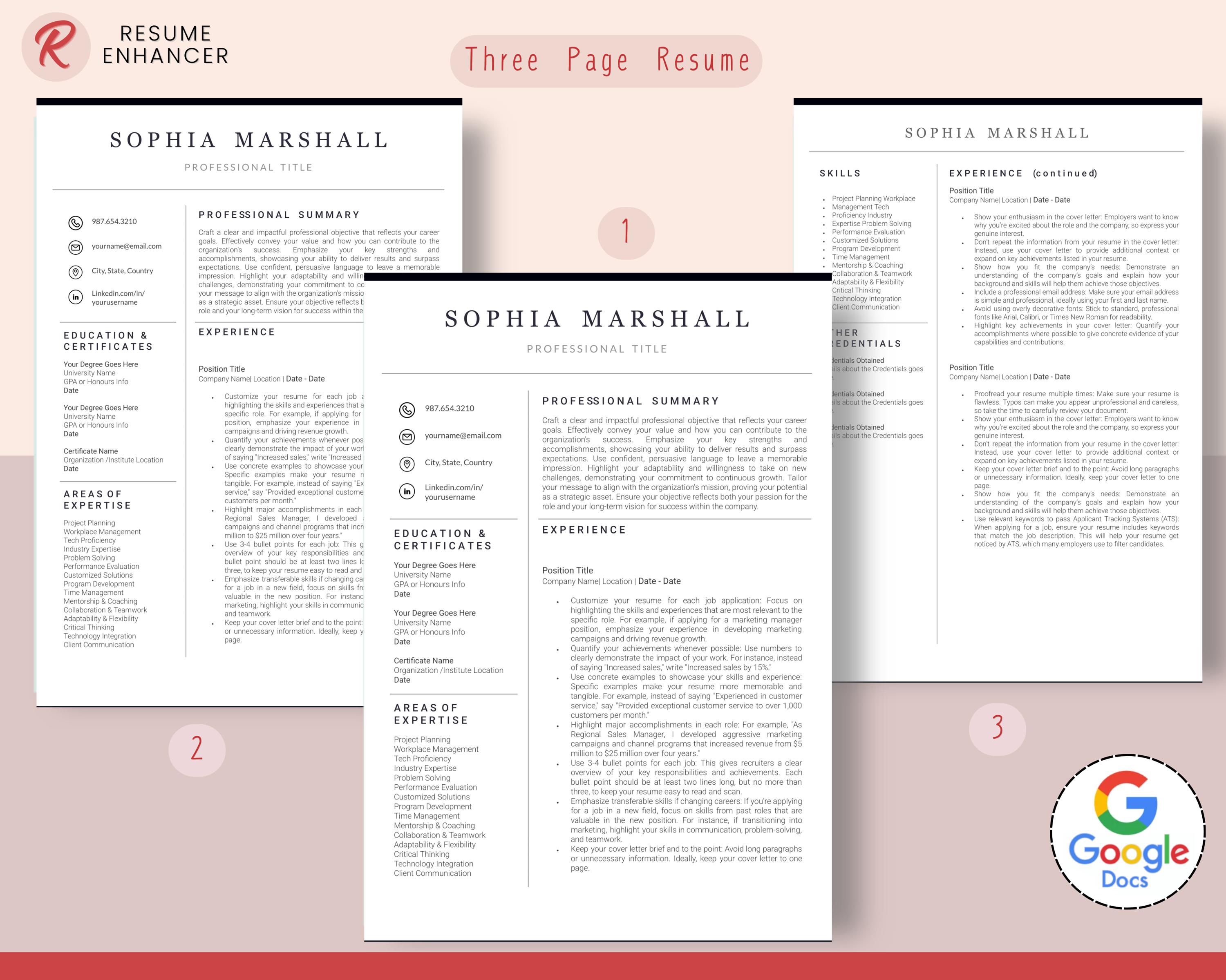 FBI Resume Template, Department of Homeland Security Resume for Google ...