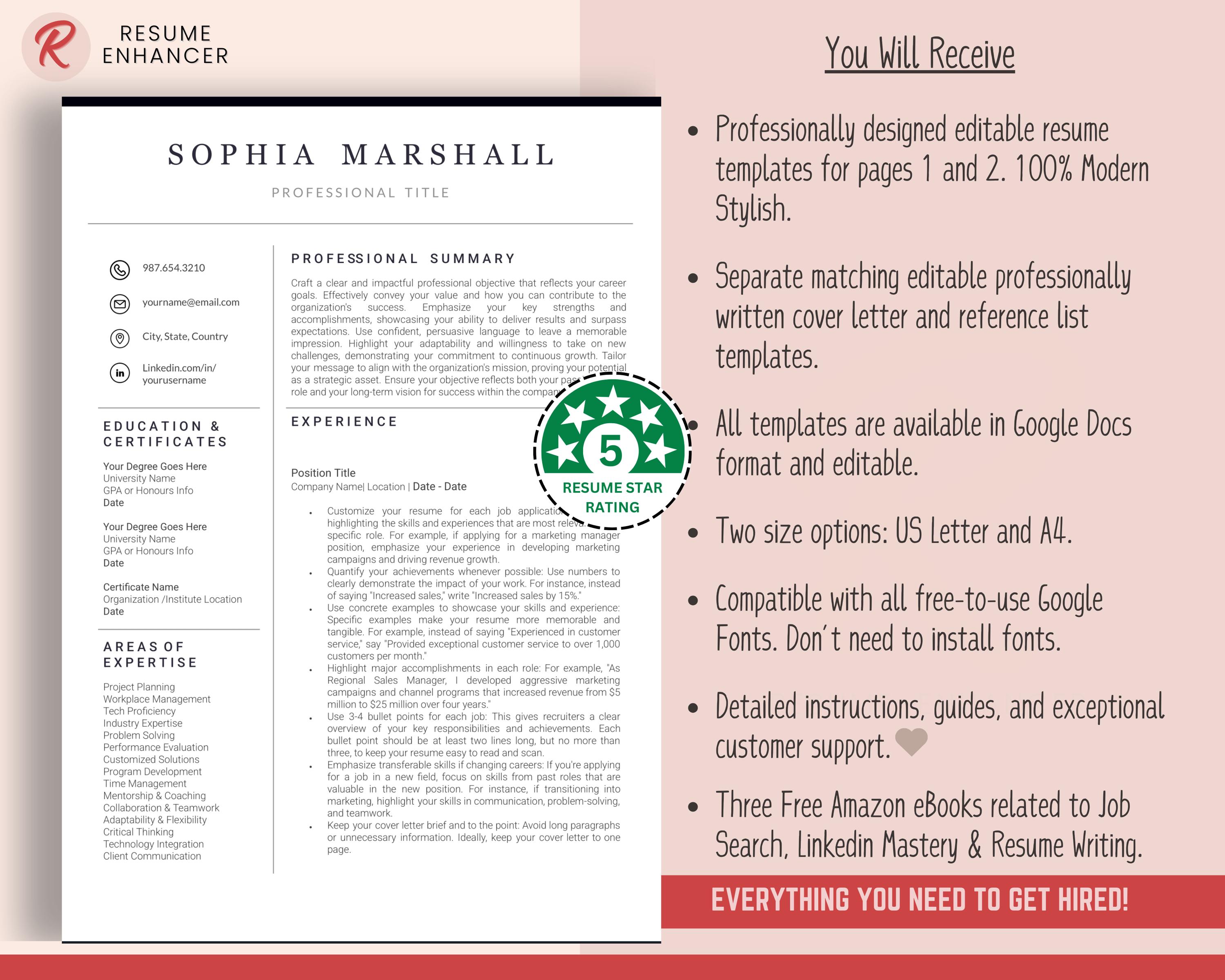 FBI Resume Template, Department of Homeland Security Resume for Google ...