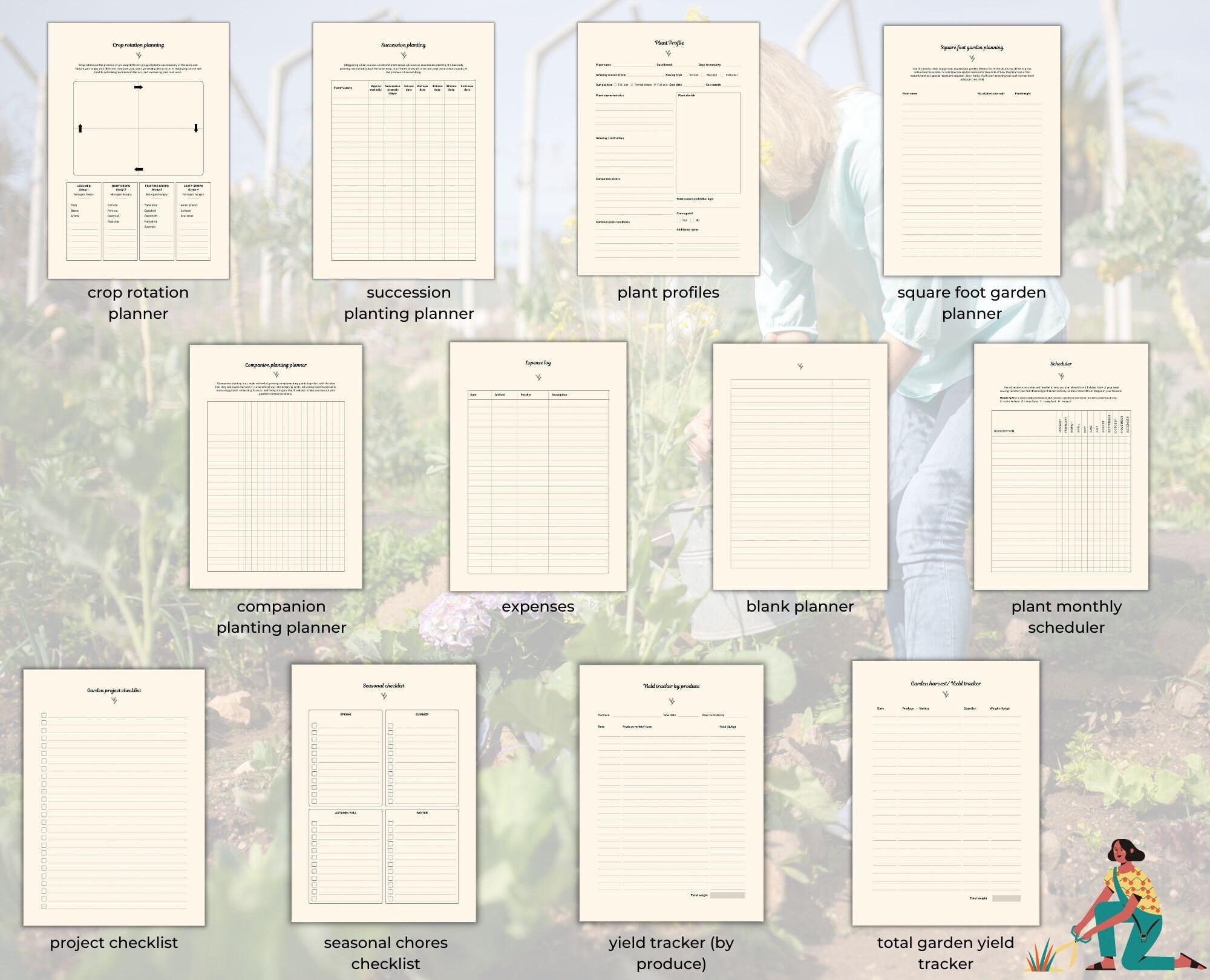 Printable Garden Planner: 24-page DIY Journal (digital Download) - Etsy