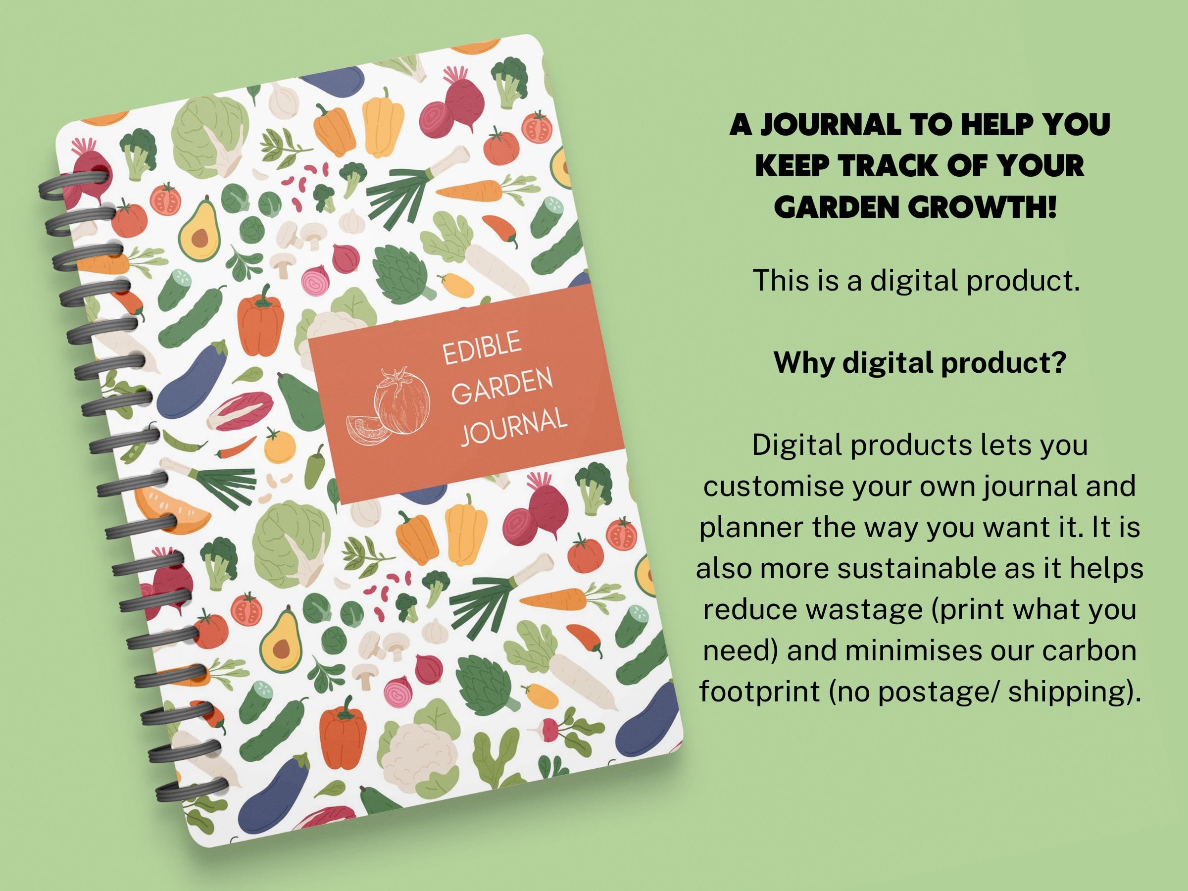 Gardening Diary, Gardening Log, Garden Tracker, Gardening Organiser ...