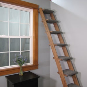 Cat Ladder 8 Step Walnut Hardwood Beautifully Designed Pet Furniture ...