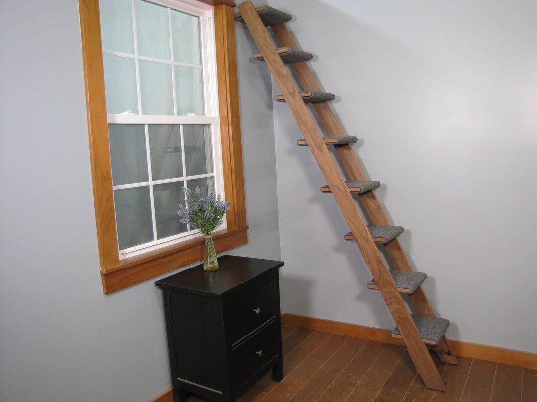 Cat Ladder 8 Step Walnut Hardwood Beautifully Designed Pet Furniture ...