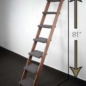 Cat Ladder - 8 Step Walnut Hardwood | Beautifully Designed Pet ...